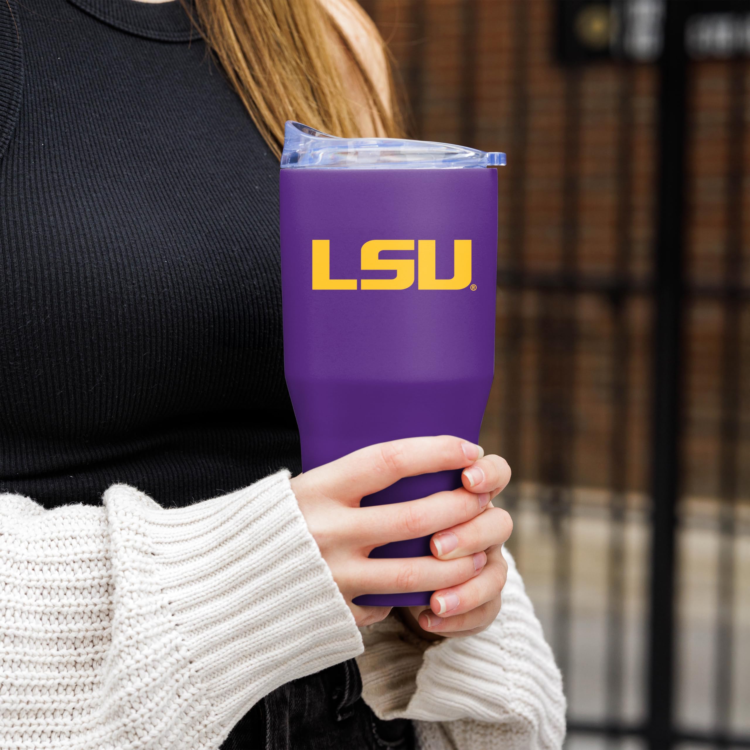 Snapklik.com : Logo Brands NCAA LSU Tigers 30oz Flipside Powder Coat ...