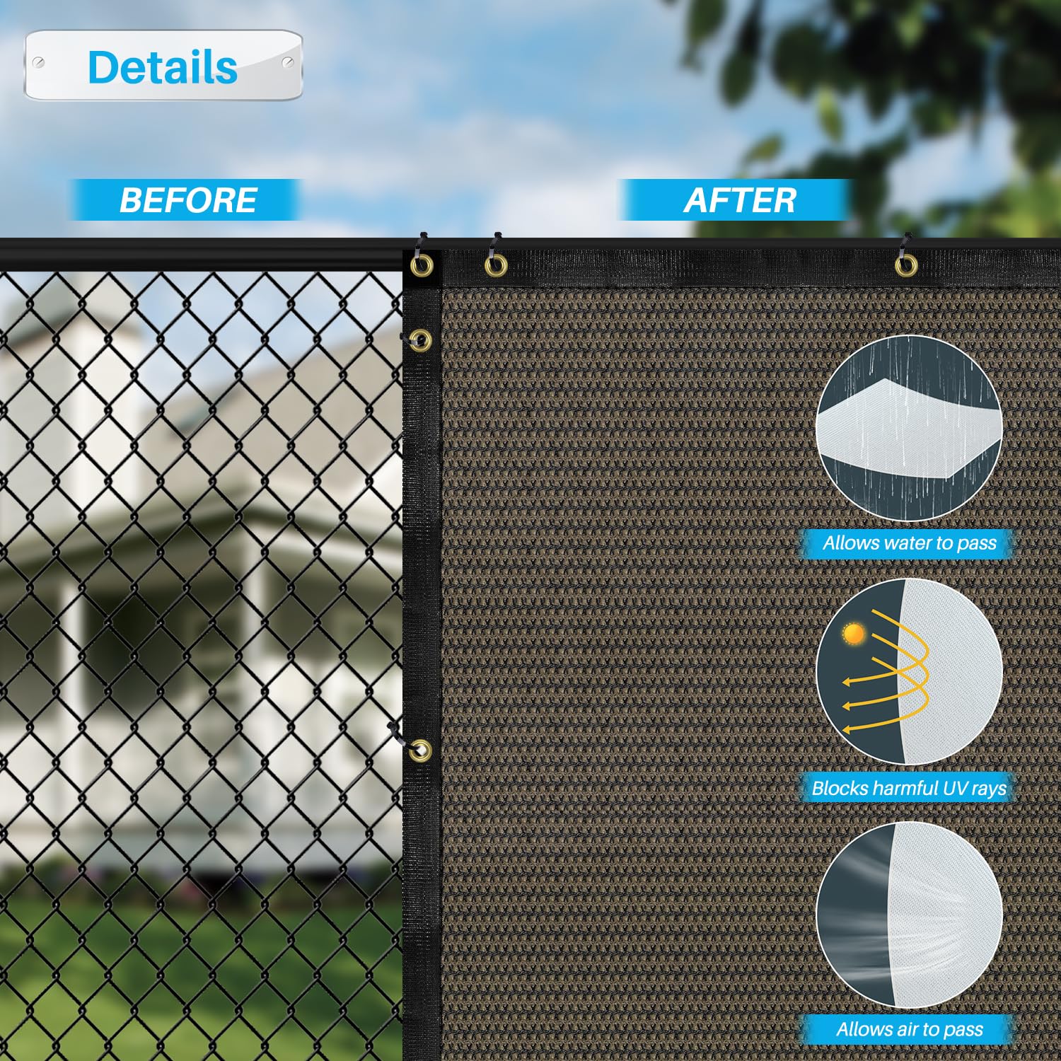Snapklik.com : Patio Privacy Fence Screen 6 X 150 Outdoor Fence Cover ...
