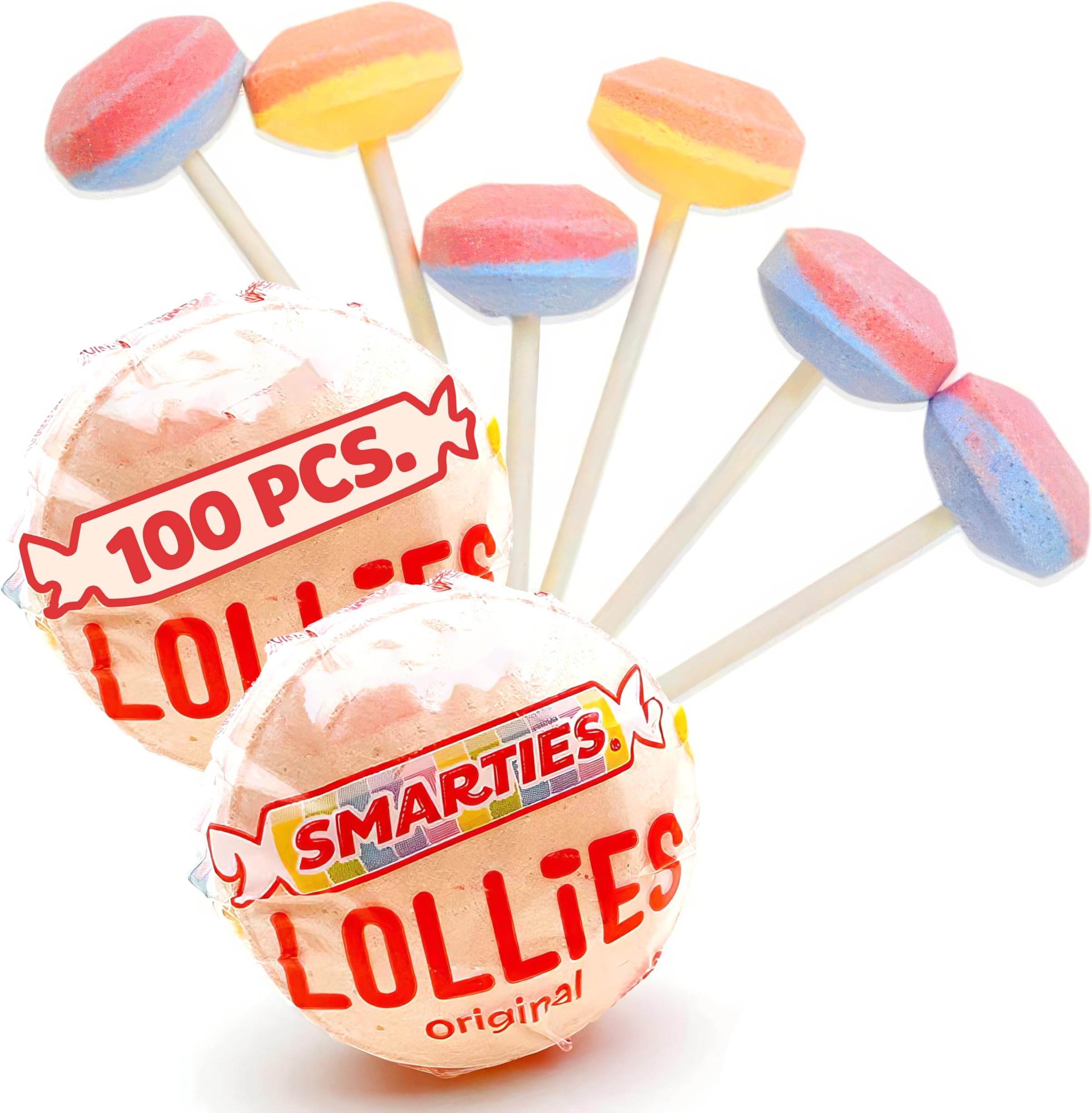 Amazon.com : Smarties Lollies, Mega, 4 Pounds 1 Ounce, 60 Count ...