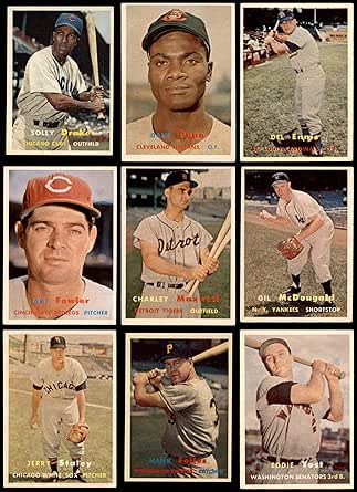 Amazon.com: 1957 Topps Baseball 100 Card Starter Set/Lot (Baseball Set ...