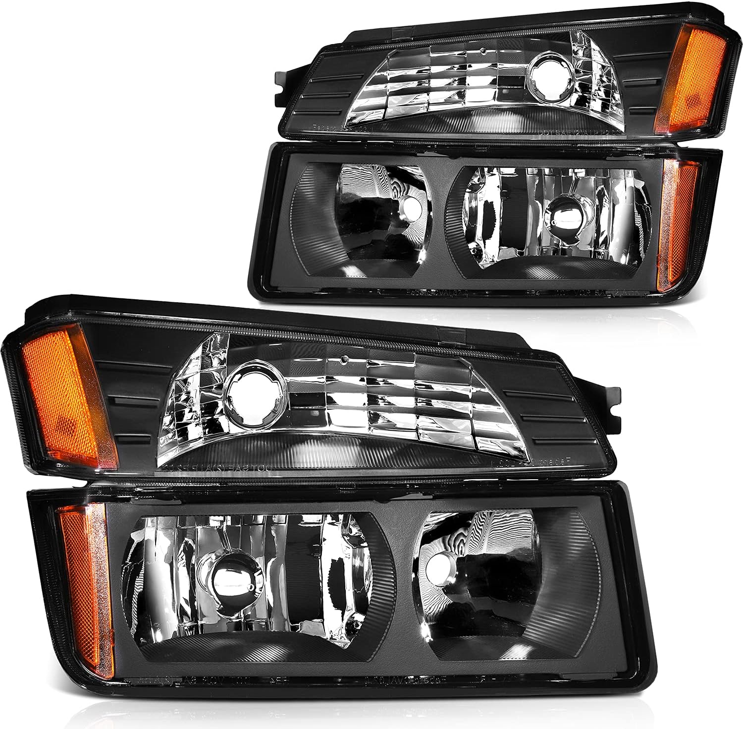 Amazon.com: xTune 02-06 Chevy Avalanche w/Cladding OEM Bumper Light ...