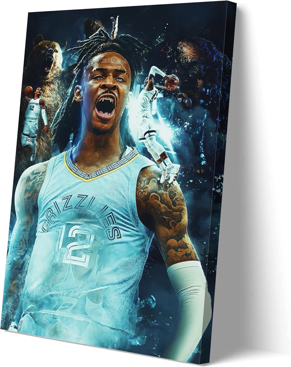 Amazon.com: Ja Morant Poster Basketball Poster HD Printed Canvas Wall ...