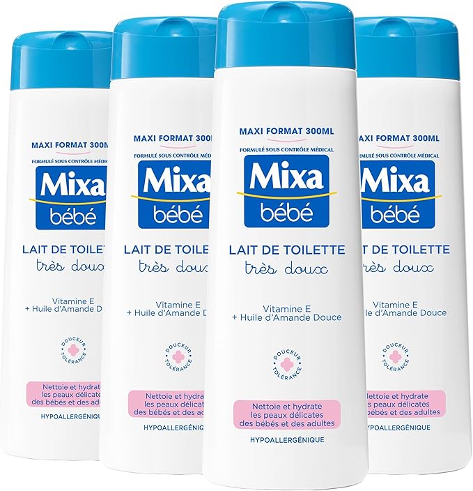 Mixa Bébé - Lait de Toilette Très Doux - Peaux Délicates Nourrissons ...