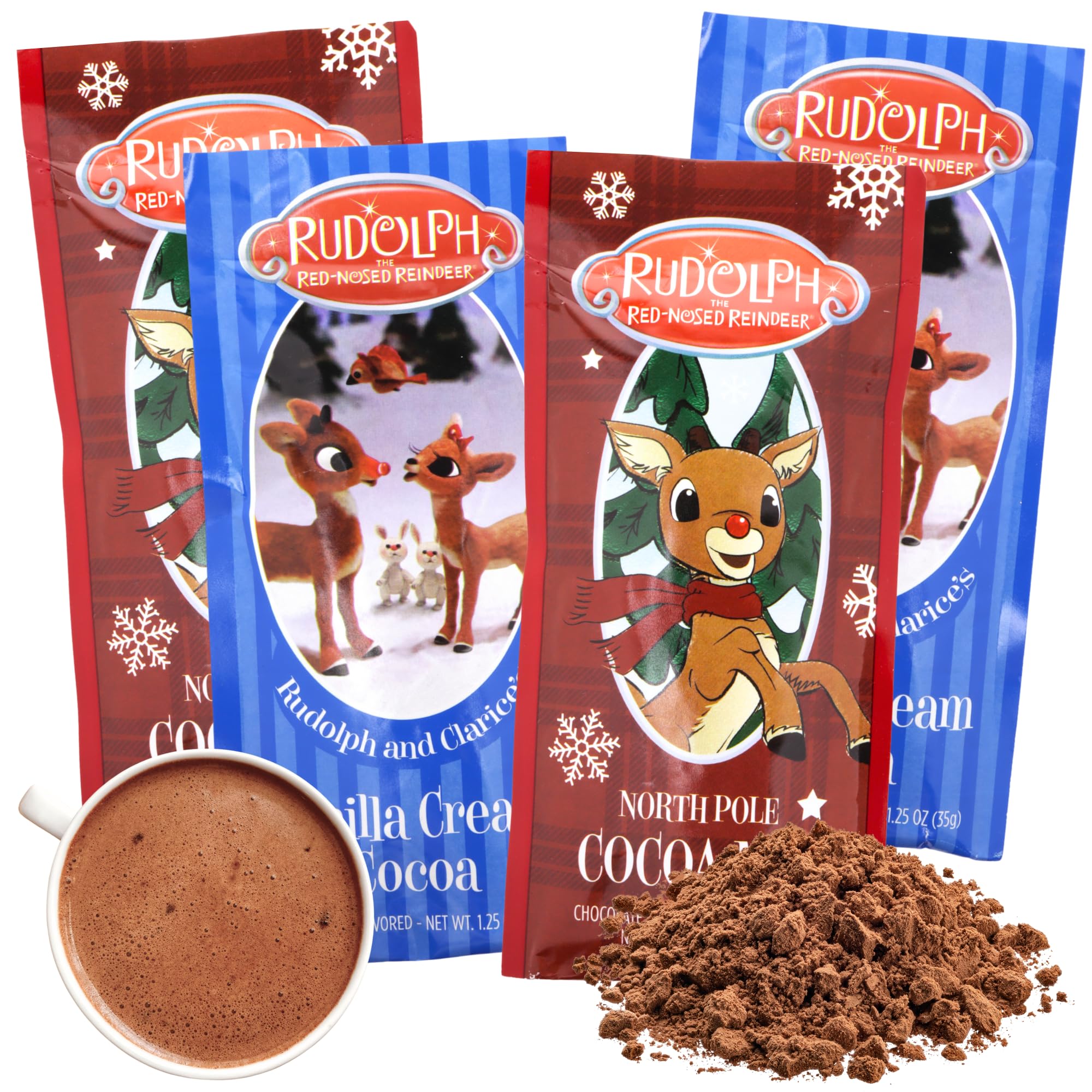 Snapklik.com : Christmas Red-Nosed Reindeer Hot Chocolate Packets ...