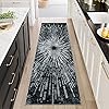 Amazon.com: Lahome Modern Black Runner Rug - 2.5x8 Stain Resistant ...