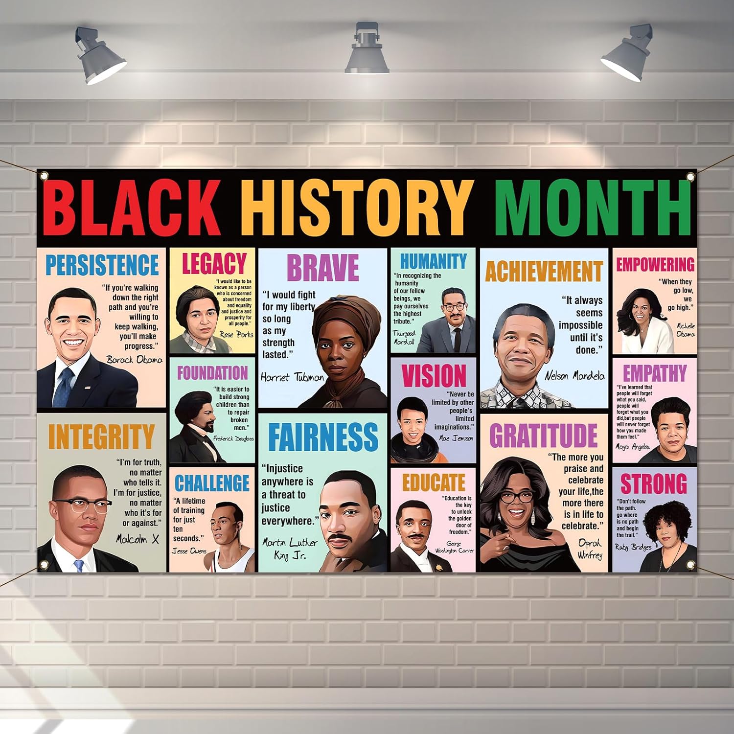Amazon.com: Nepnuser Black History Month Bulletin Board Decorations ...