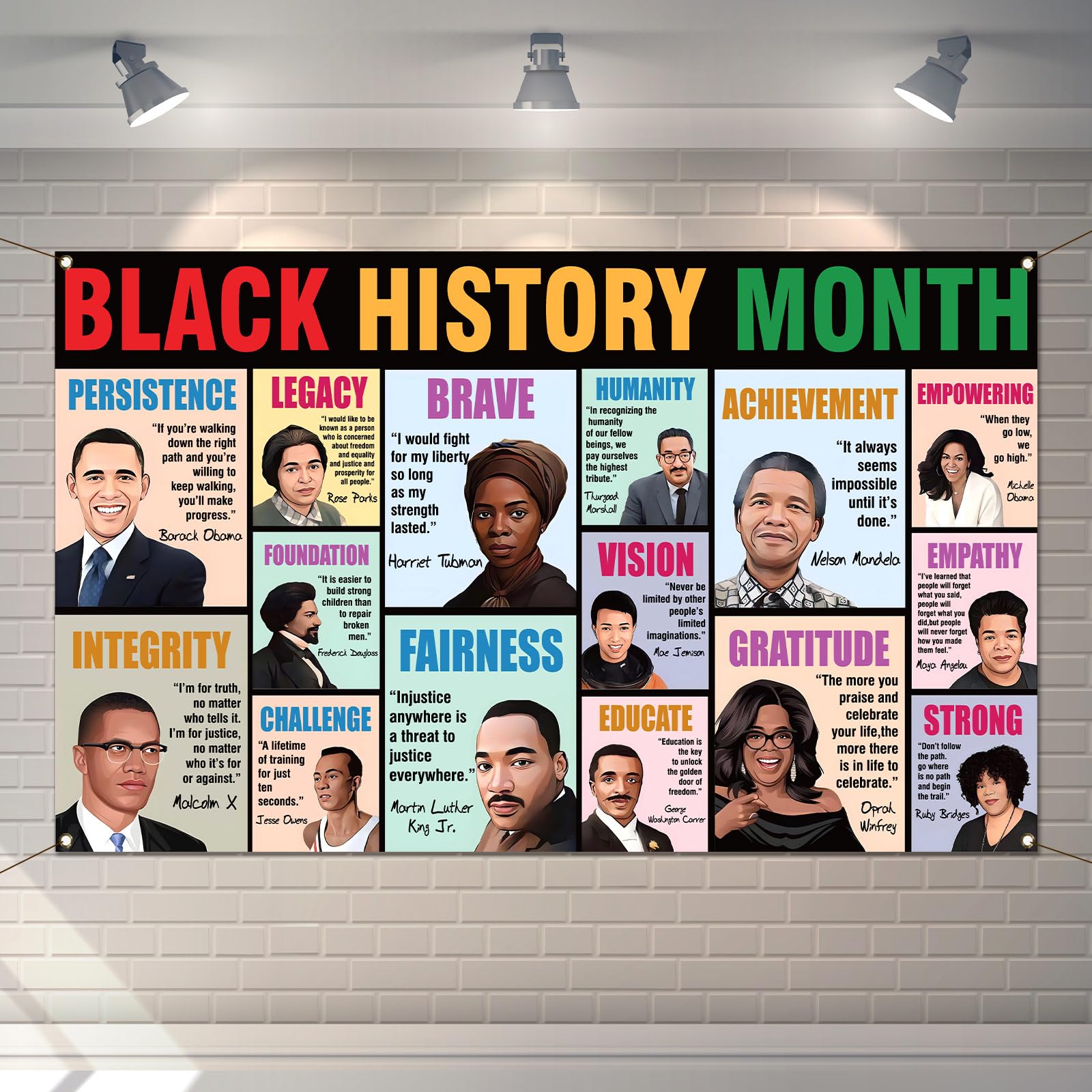 Amazon.com: Nepnuser Black History Month Bulletin Board Decorations ...