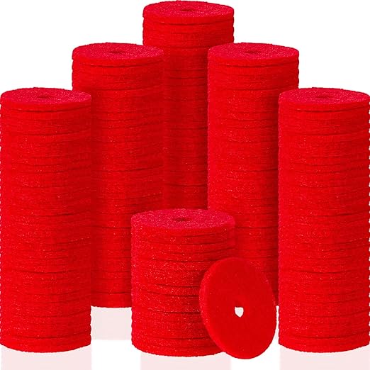 Amazon.com: 100 Pieces Sewing Machine Spool Pin Felt Pad Red Spool Pin ...