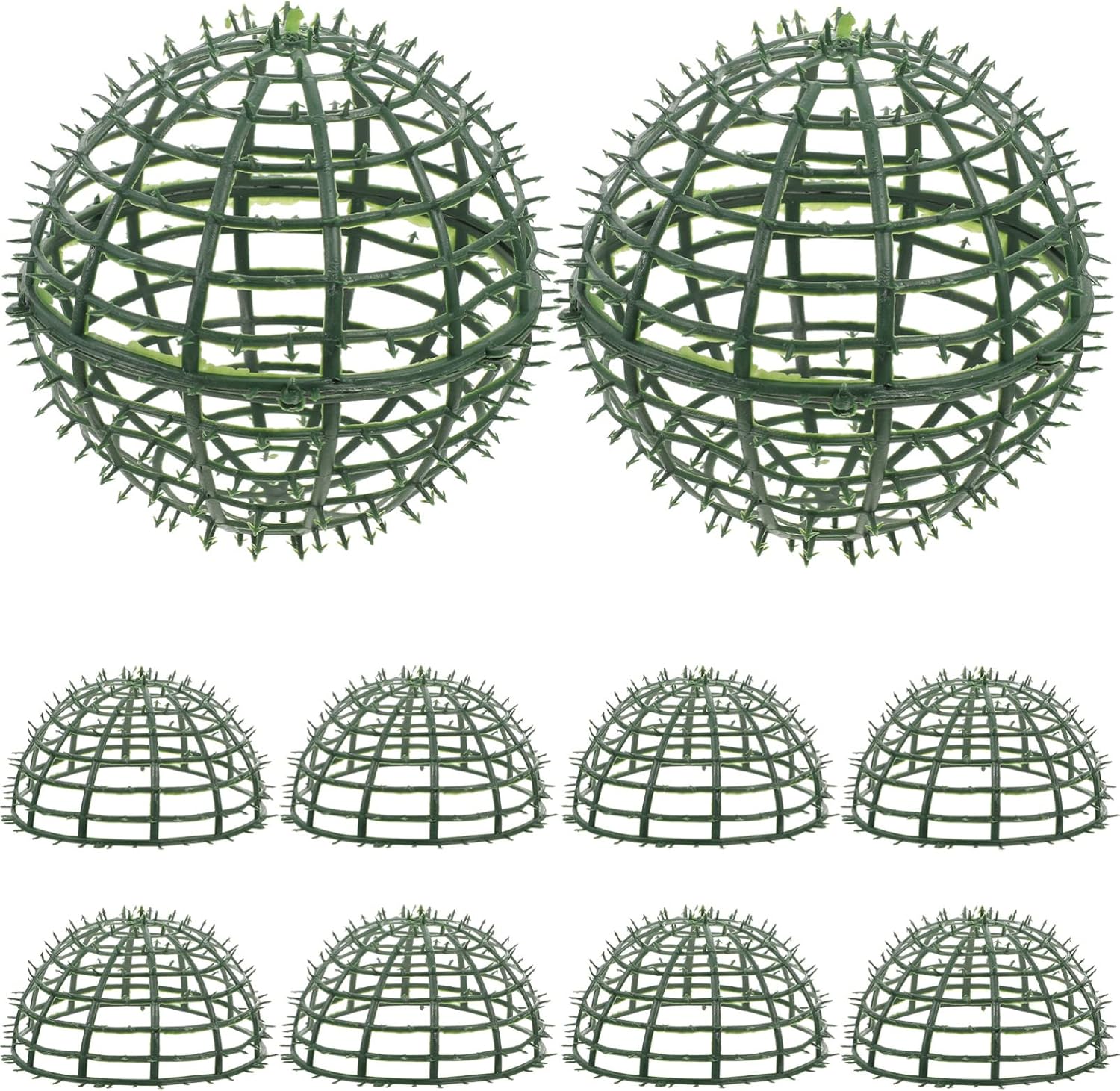 Amazon.com - Housoutil 6pcs Boxwood Topiary Ball Frames Plastic Flower ...