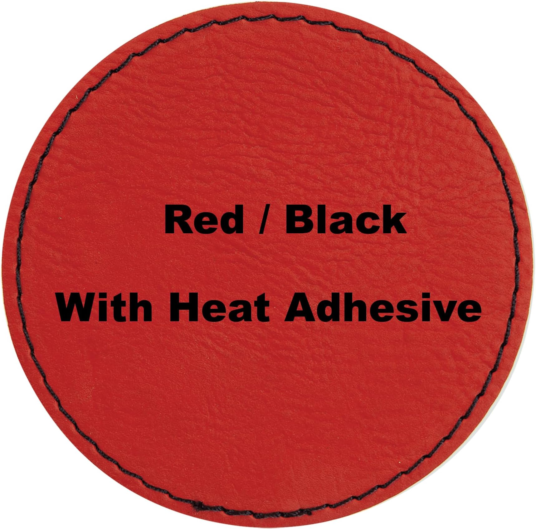 Amazon.com: 2 1/2" Blank Round Laserable Leatherette Patch with ...