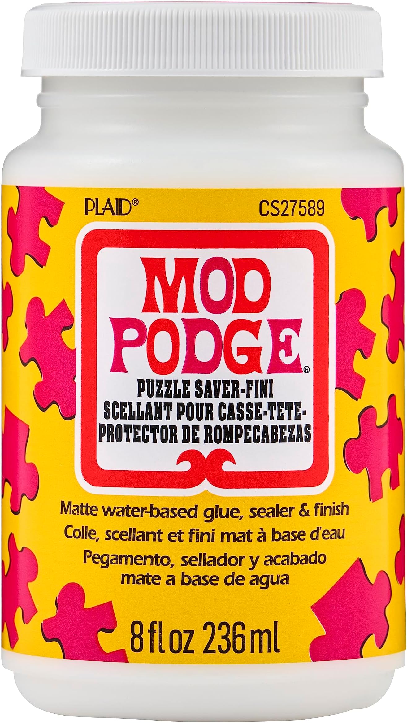 Mod Podge Puzzle Saver, pegamento todo en uno mate premium, sellador y ...