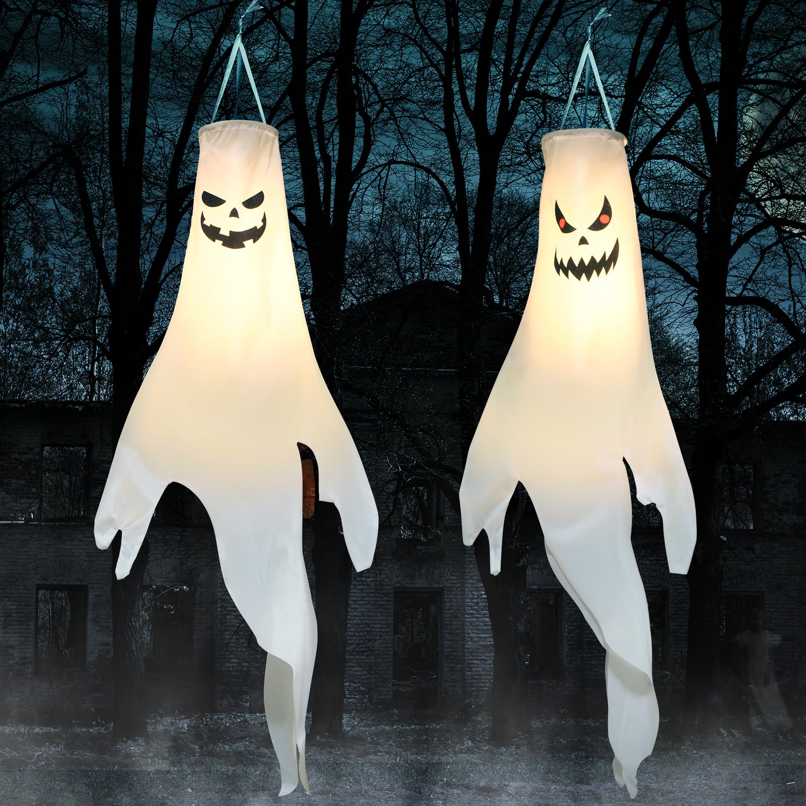 Amazon.com: YOTNUS Halloween-Decorations-Outdoor Hanging-Ghost ...