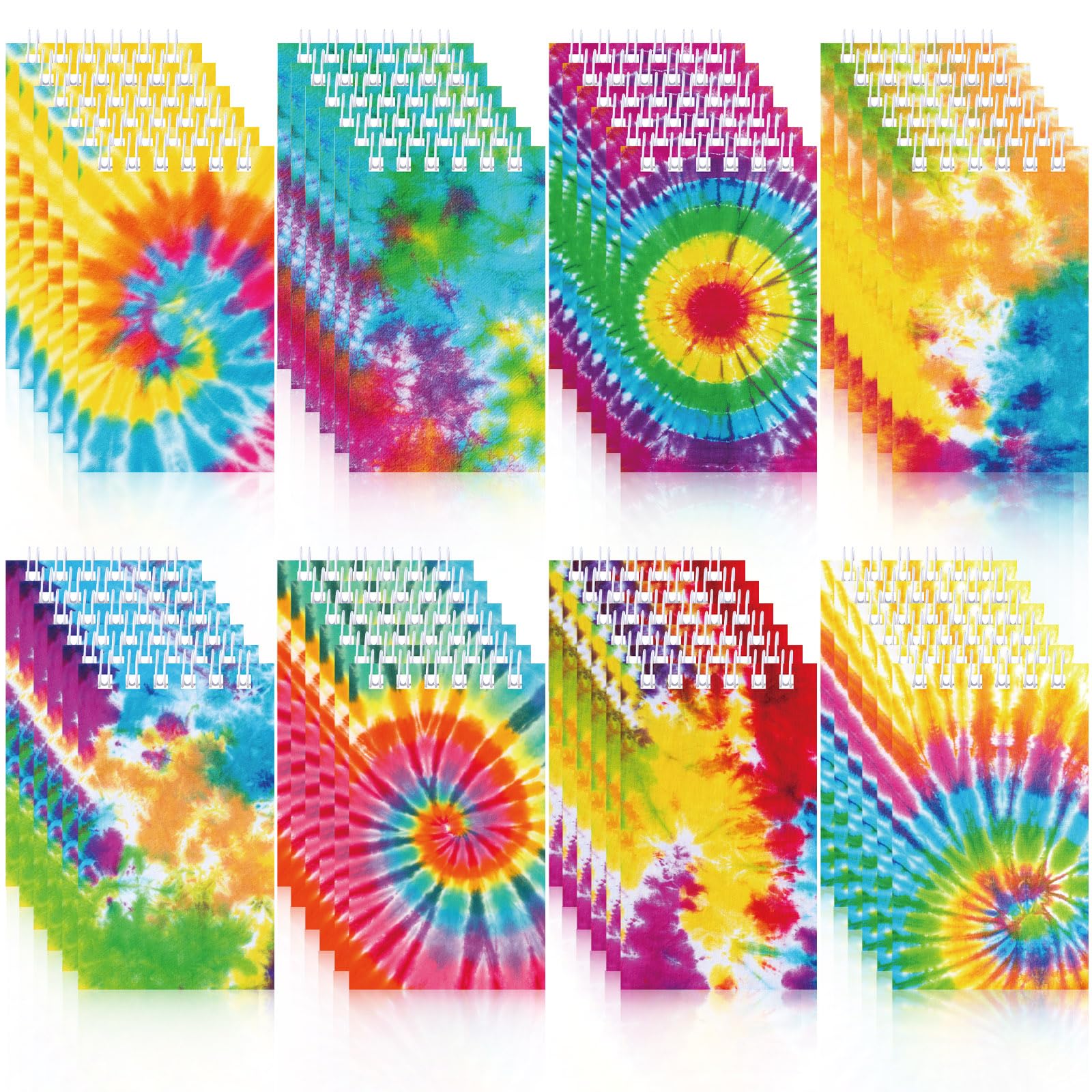 Amazon.com : Zonon 48 Pieces Mini Tie Dye Notepads Tie Dye Party Favors ...