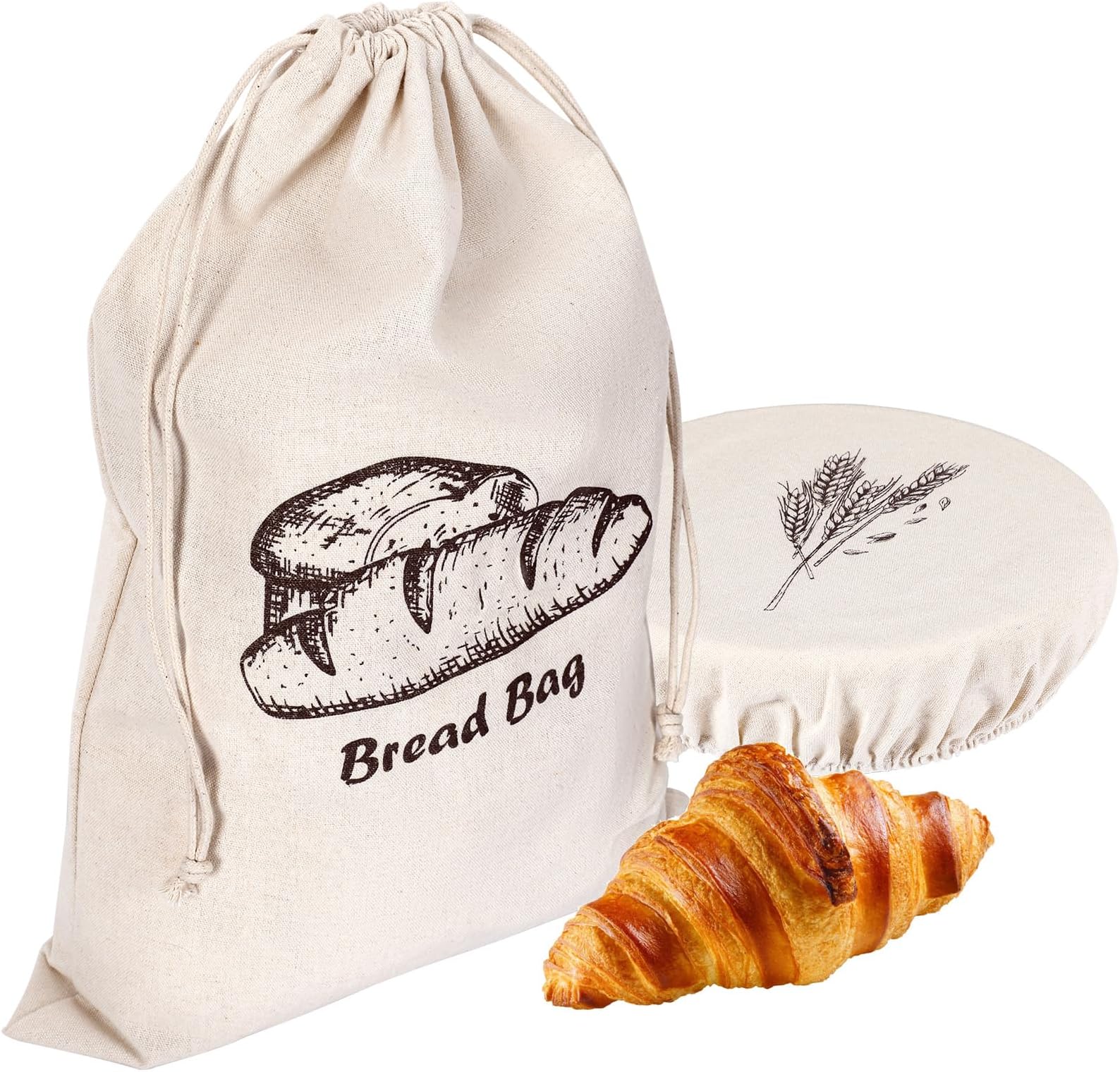 Amazon.com: Augshy Bread Bags for Homemade Bread, Reusable Bread Bag ...