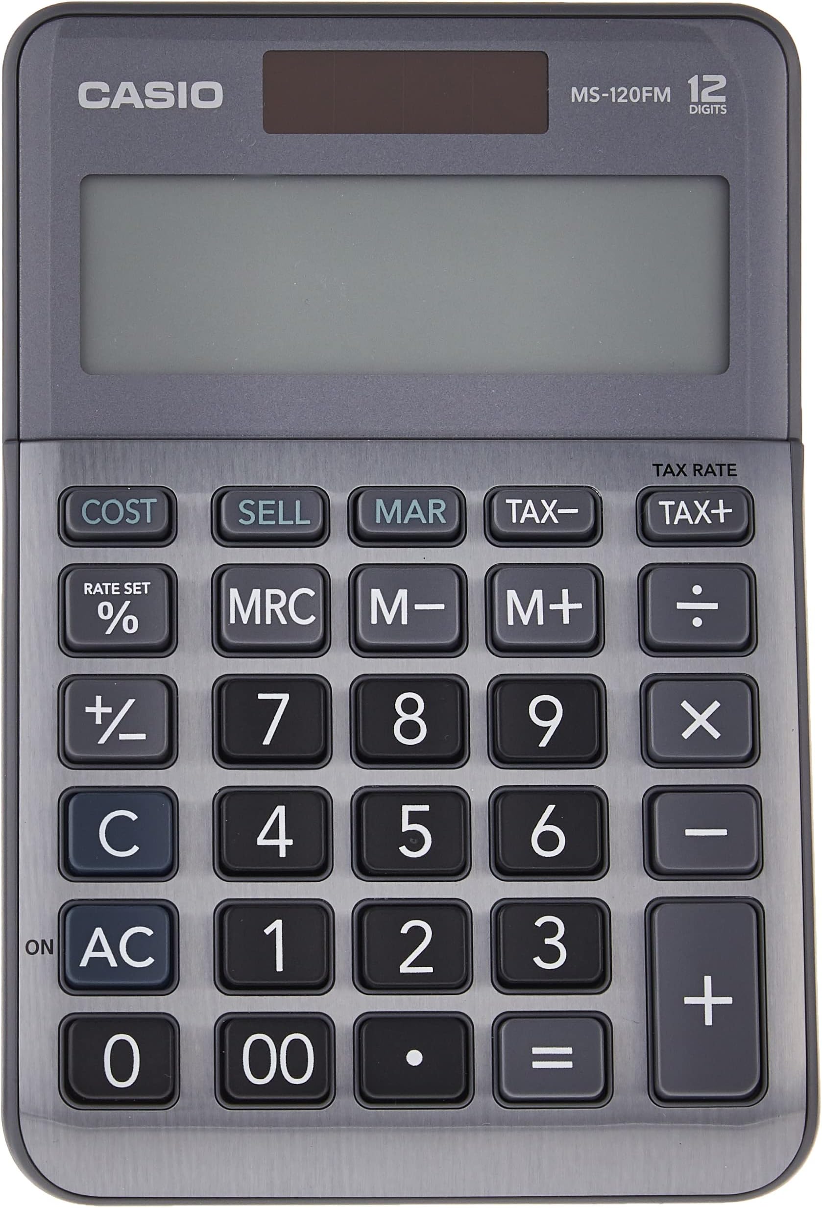 Casio GX-120B-W-DC Calculadora de Escritorio, Color Gris : Amazon.com ...