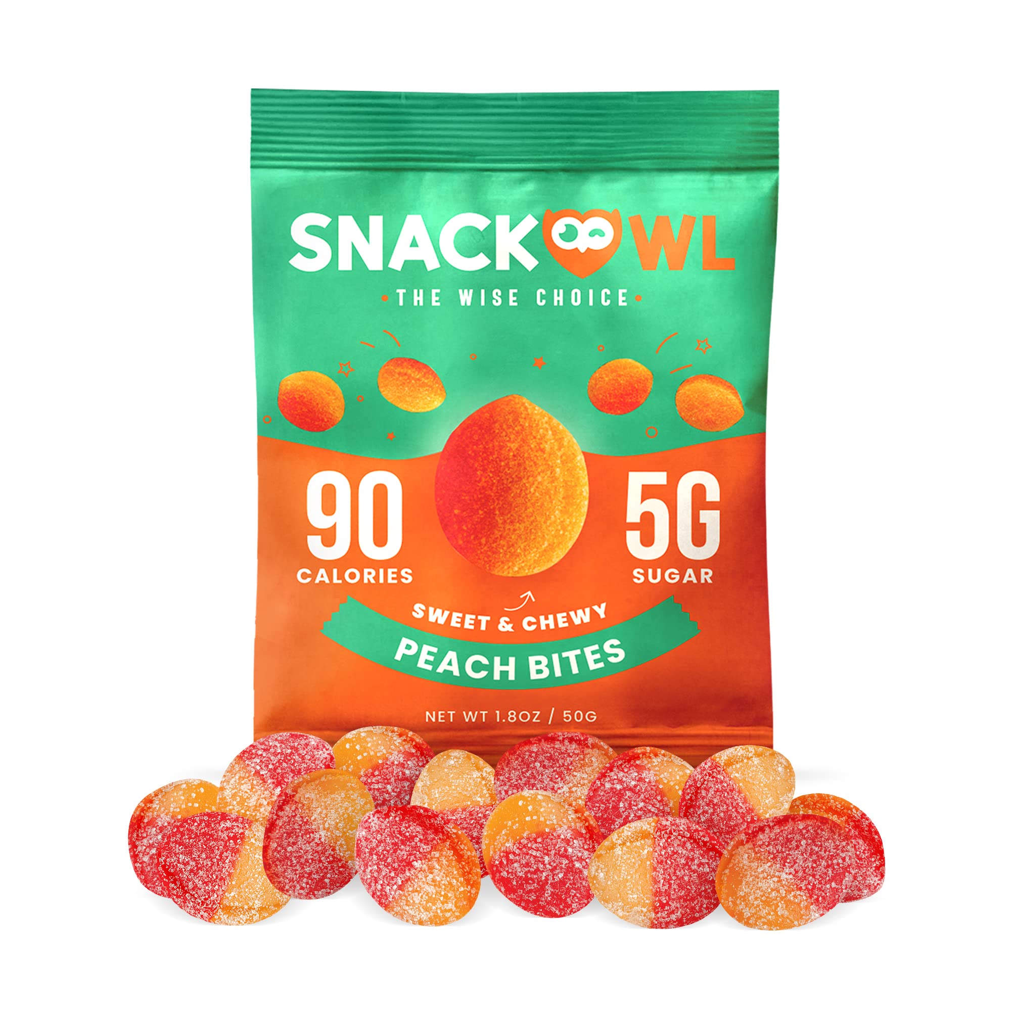 Snapklik.com : Snack Owl Vegan Sour Gummy Candy Gluten Free, Low ...