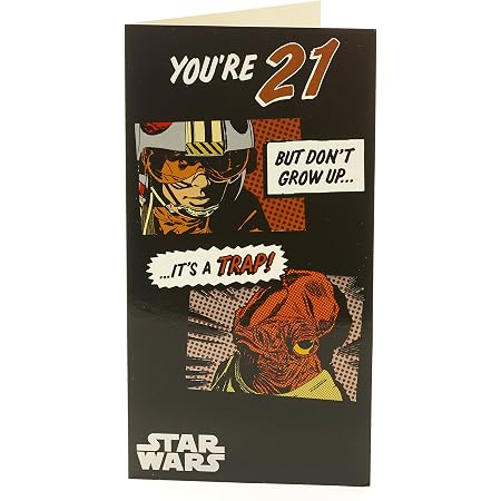 Hanson weiß 347693–0 Star Wars Darth Vader 30. Geburtstag Karte ...