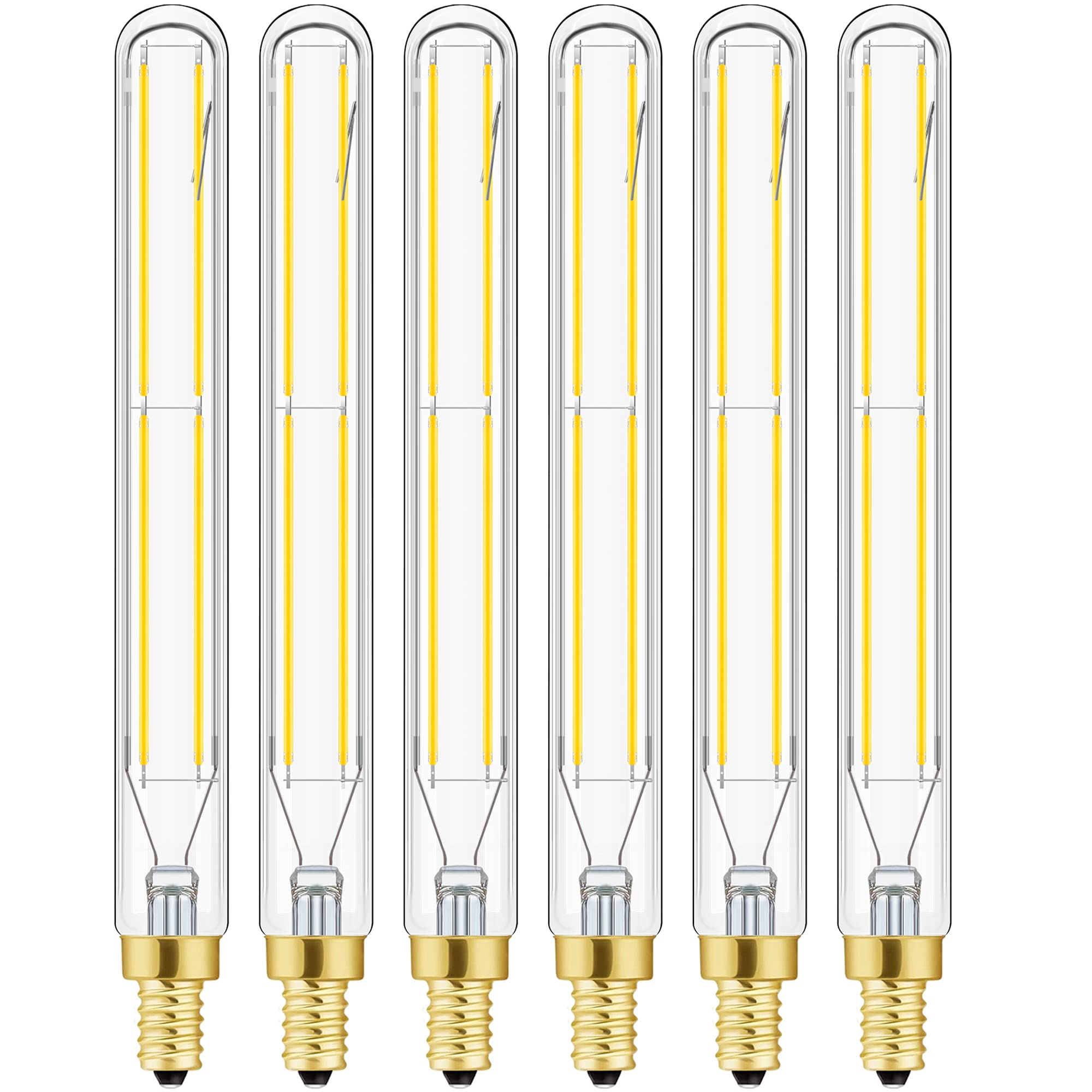 LEOOLS E12 LED Bulb Dimmable 6W Equal 60-75 watt Light Bulb,7.3 Inch ...