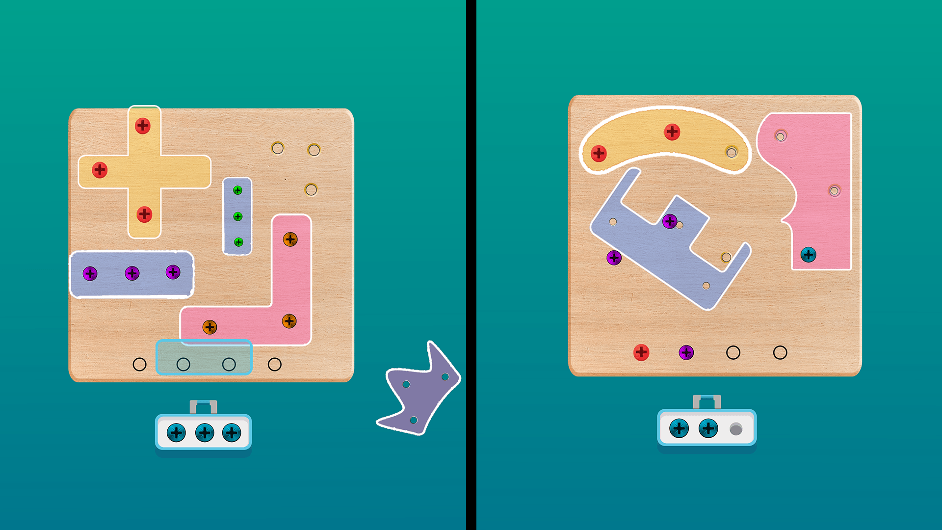 Color Screw Master Nuts and Bolts Jam Puzzle 3D: Take Off Matching ...