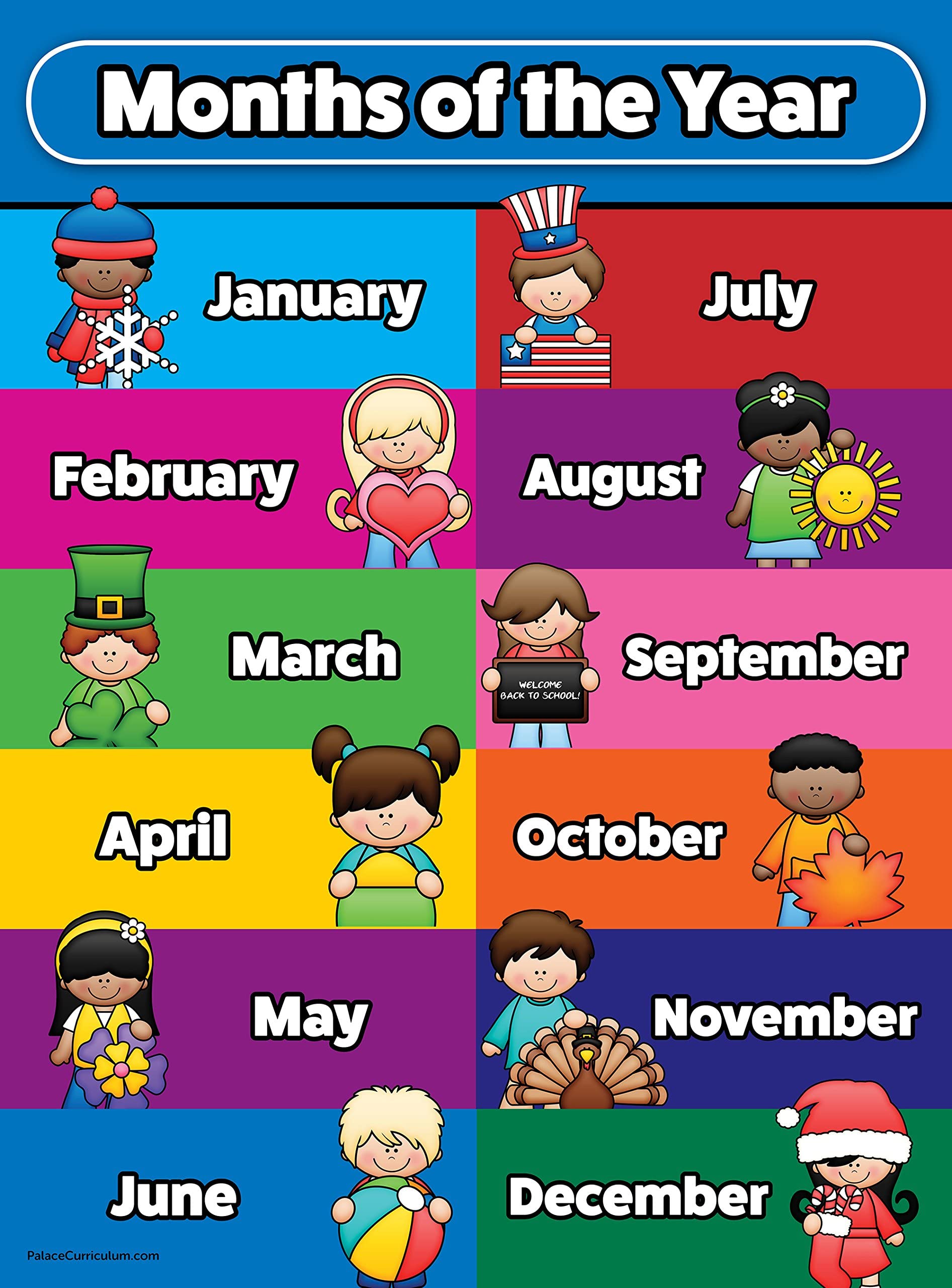 Months Of The Year Chart