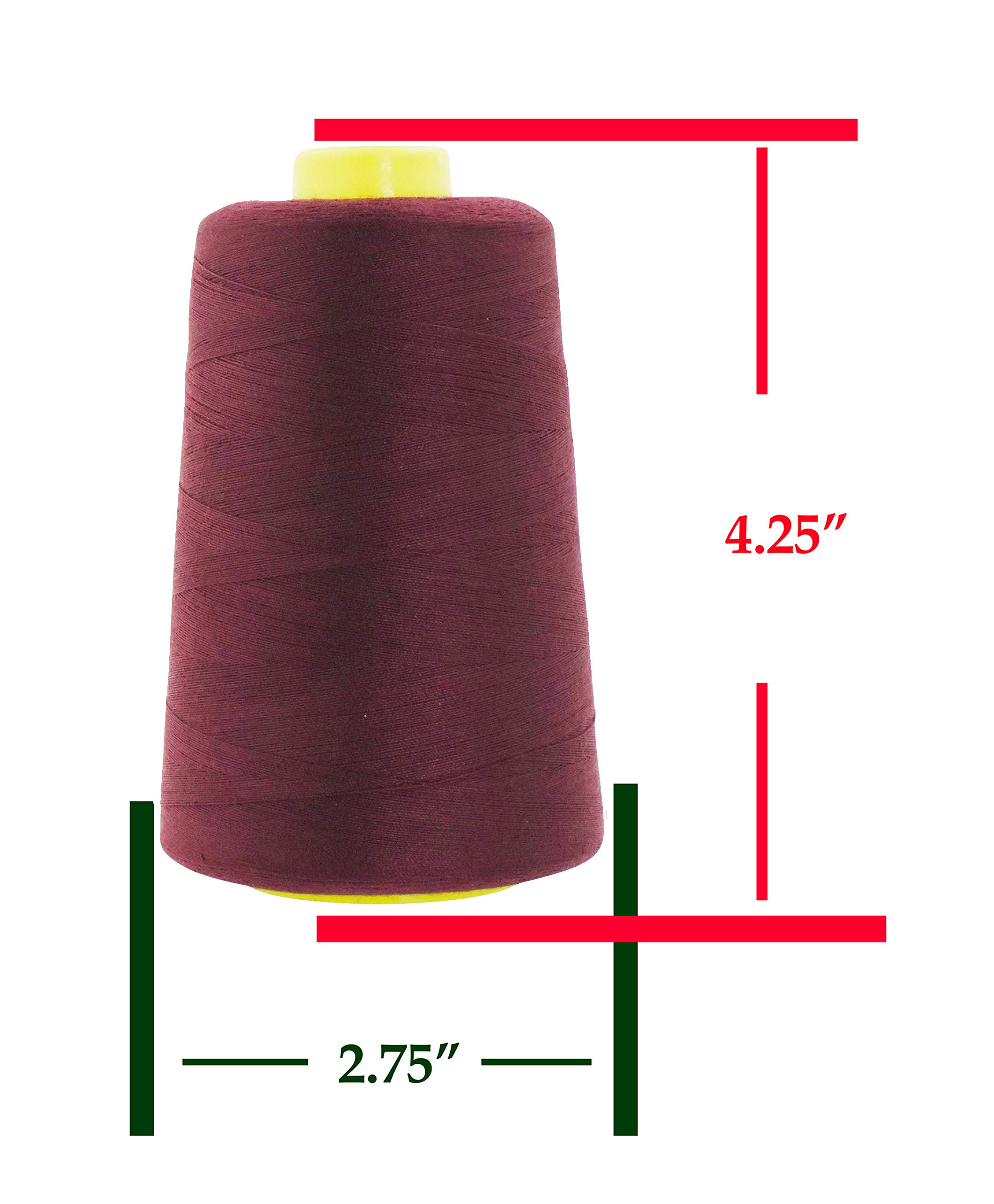 Snapklik.com : Mandala Crafts 4 Pack Of Serger Threads Cones Spools