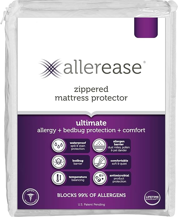 Allerease Ultimate Allergy Protection And Comfort Zippered 4916