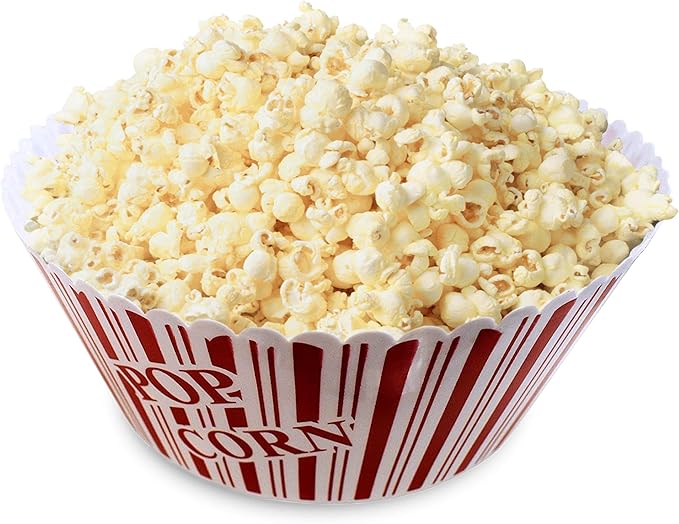 Amazon.com: Popcorn Container Large 100 oz Beautiful Decorated Round ...