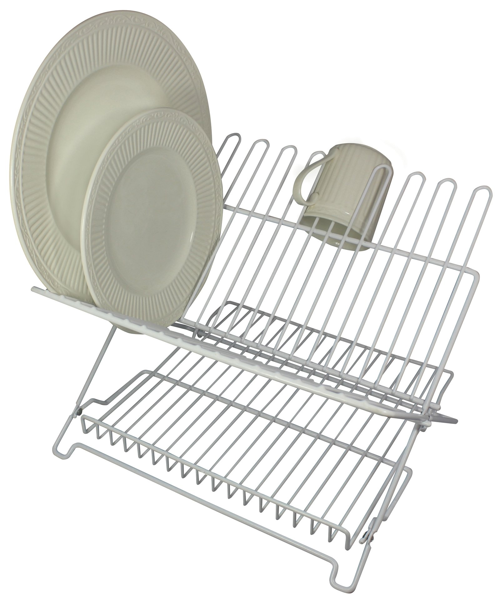 Amazon.com - Better Houseware 1483 Junior Folding Dish Rack, White ...