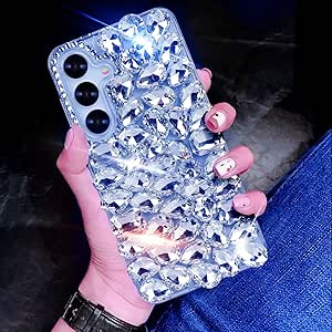 Amazon.com: Bonitec for Samsung Galaxy S25 Case Bling Sparkle 3D Glitter Case for Women Girls ...