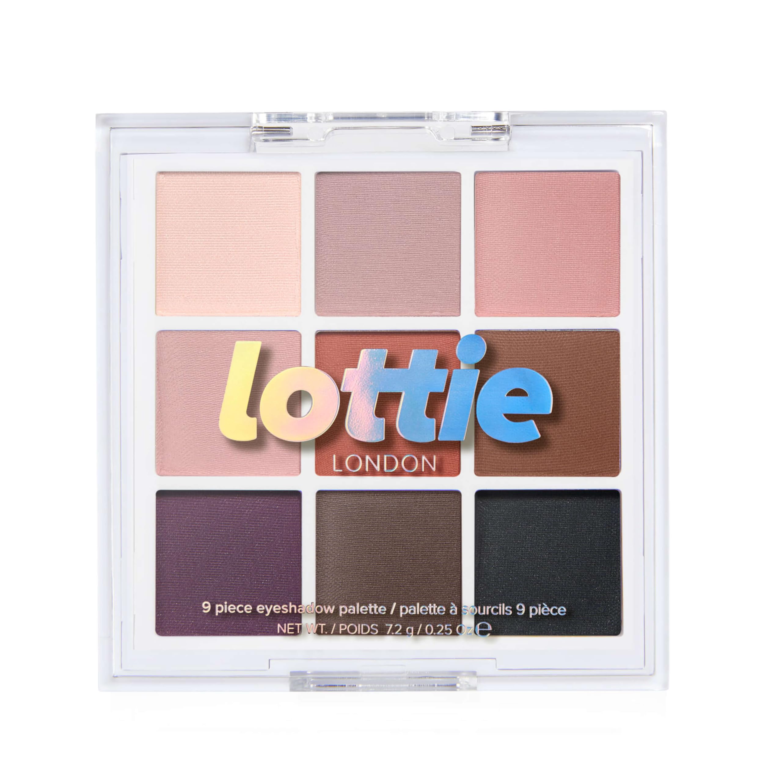 Lottie London Lottie Palette in The Mattes, 9 shade compact eyeshadow ...