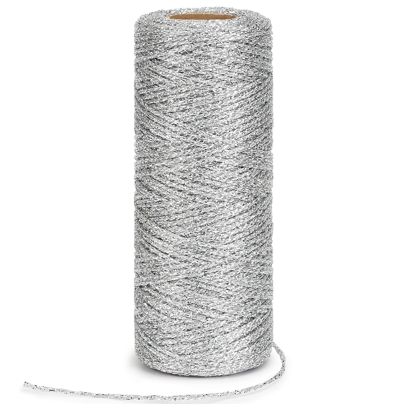 tenn well 100M Metallic Silver String, 1mm Christmas Silver Thread ...