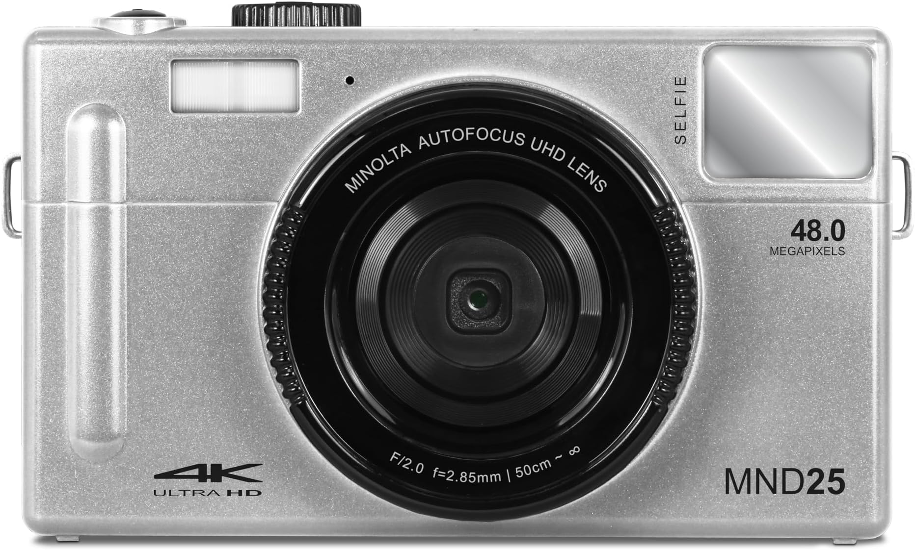 Amazon.com : Minolta 48MP Autofocus Digital Camera with Selfie Mirror ...