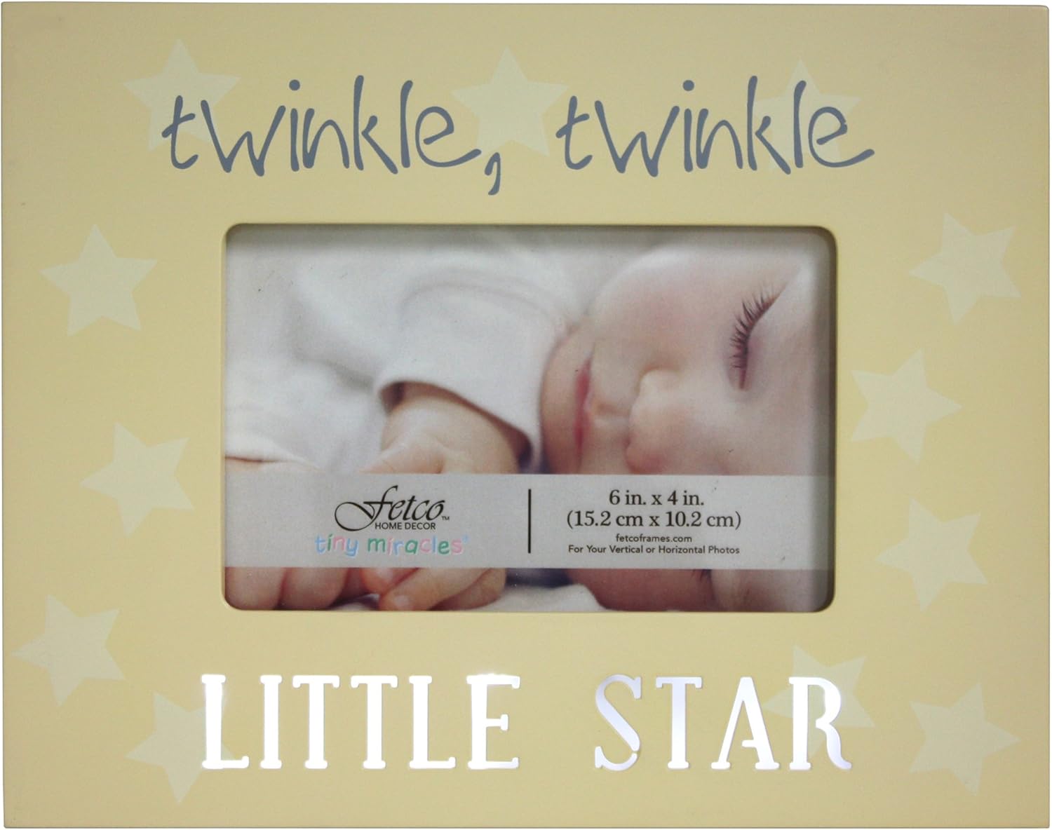 Amazon.com - Fetco Home Décor Frame Jackley Twinkle Wall Art, 6" x 4 ...