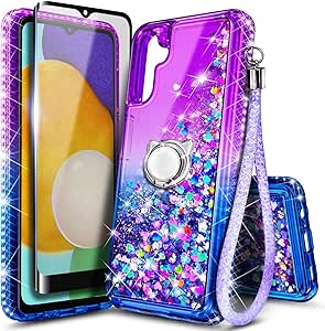 Amazon.com: NZND Compatible with Samsung Galaxy A14 5G Case with Tempered Glass Screen Protector ...