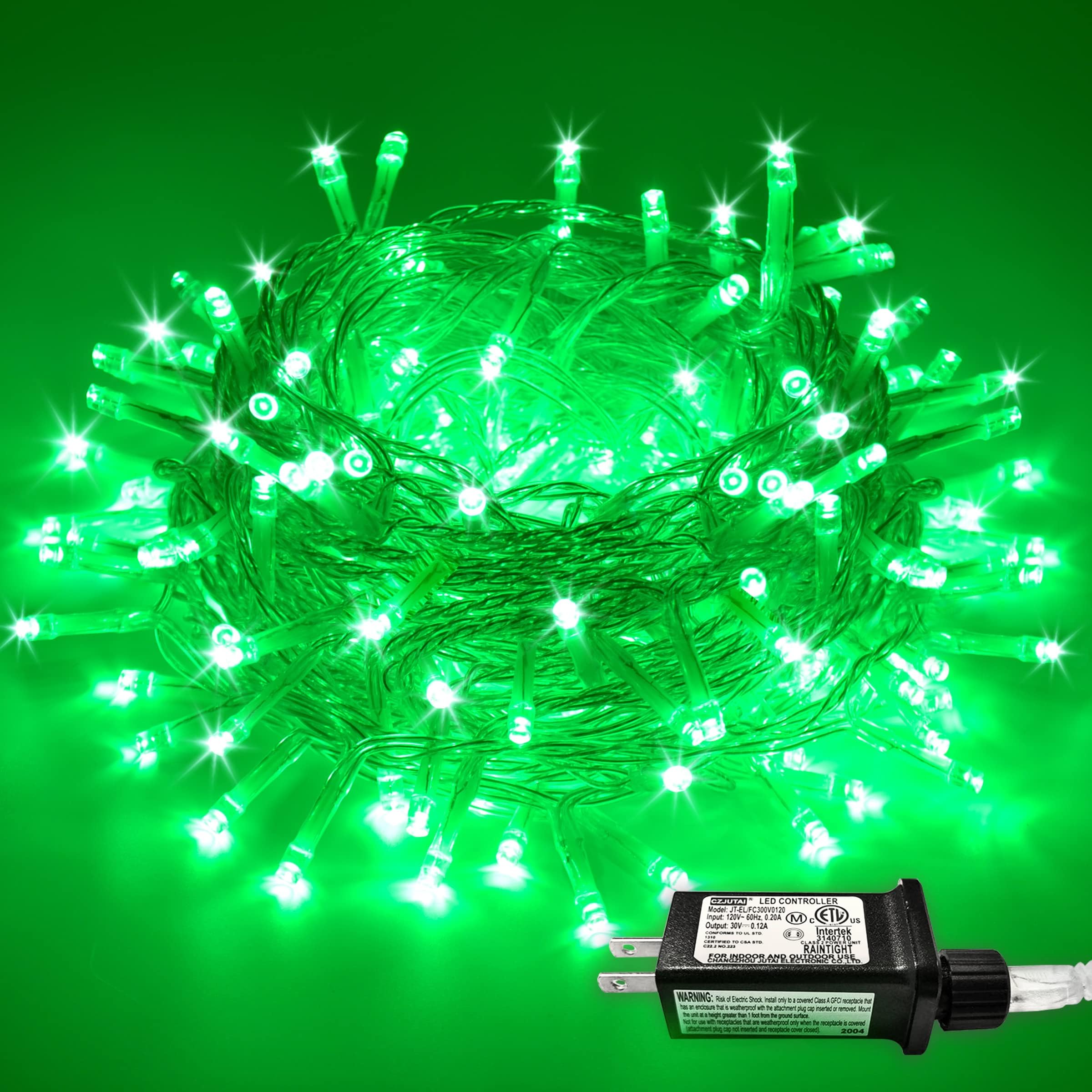Amazon.com: Pooqla Green String Lights Halloween Decoration, 200 LED 66 ...