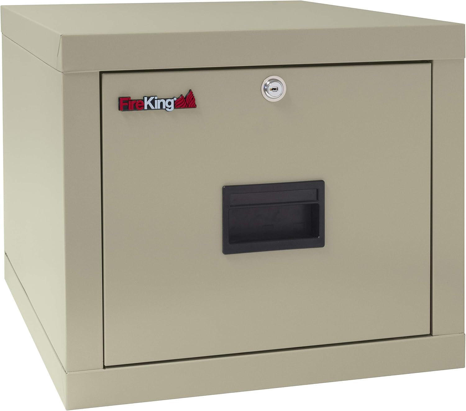Amazon.com: FireKing One Drawer Filing Cabinet, Pewter Powder Coat ...
