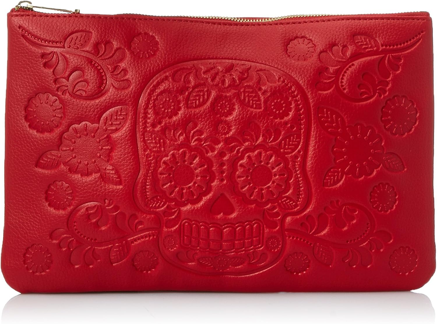 Loungefly Flower Skull Pouch Clutch: Handbags: Amazon.com