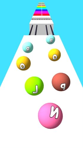 A to Z Ball Run 2048 - Going Balls 2048 Run red ball 4 - Magic switch color road Ball Fun ...