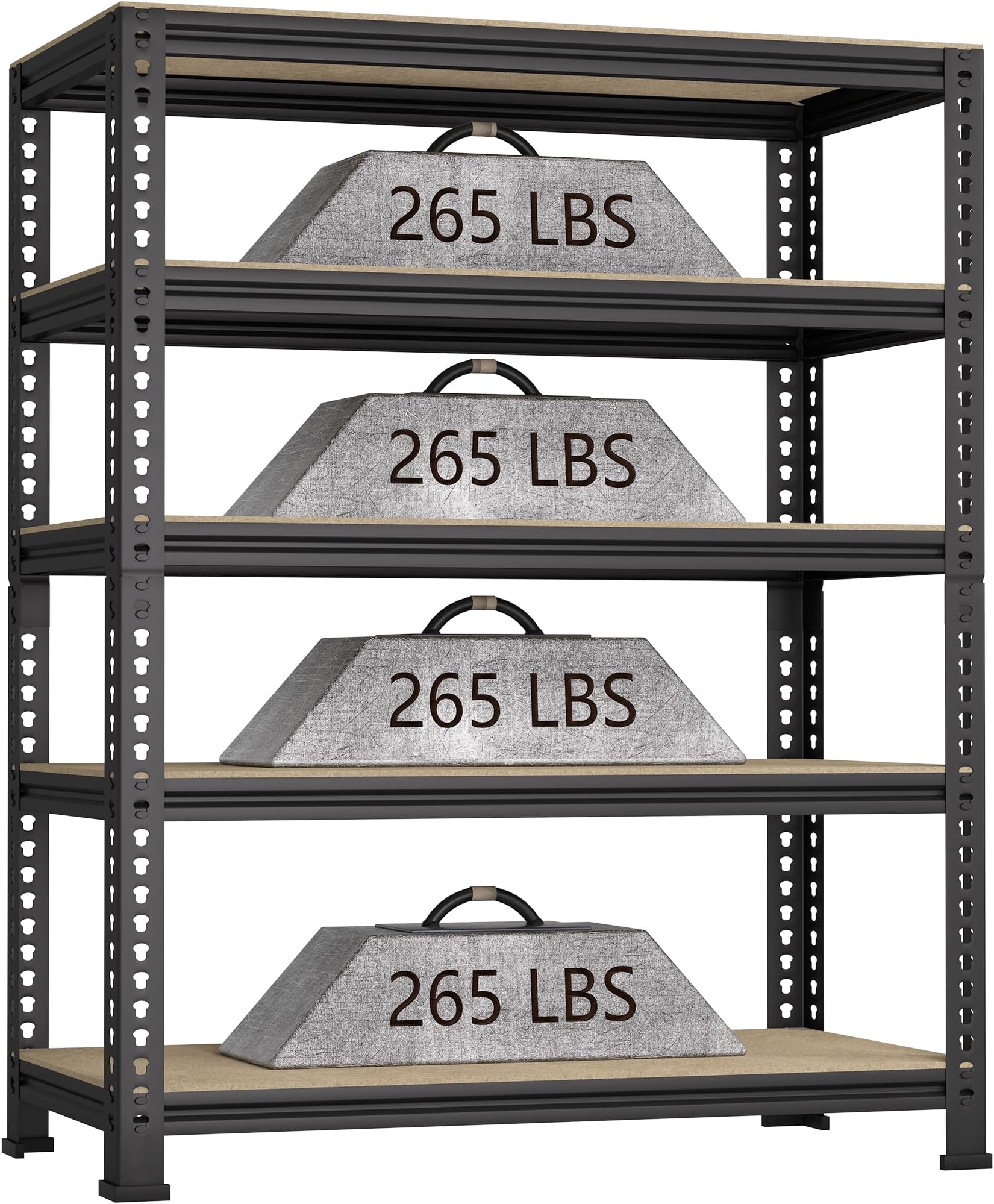 Amazon.com: BuxWellBang 5-Shelf Heavy Duty Shelving - Adjustable Garage ...