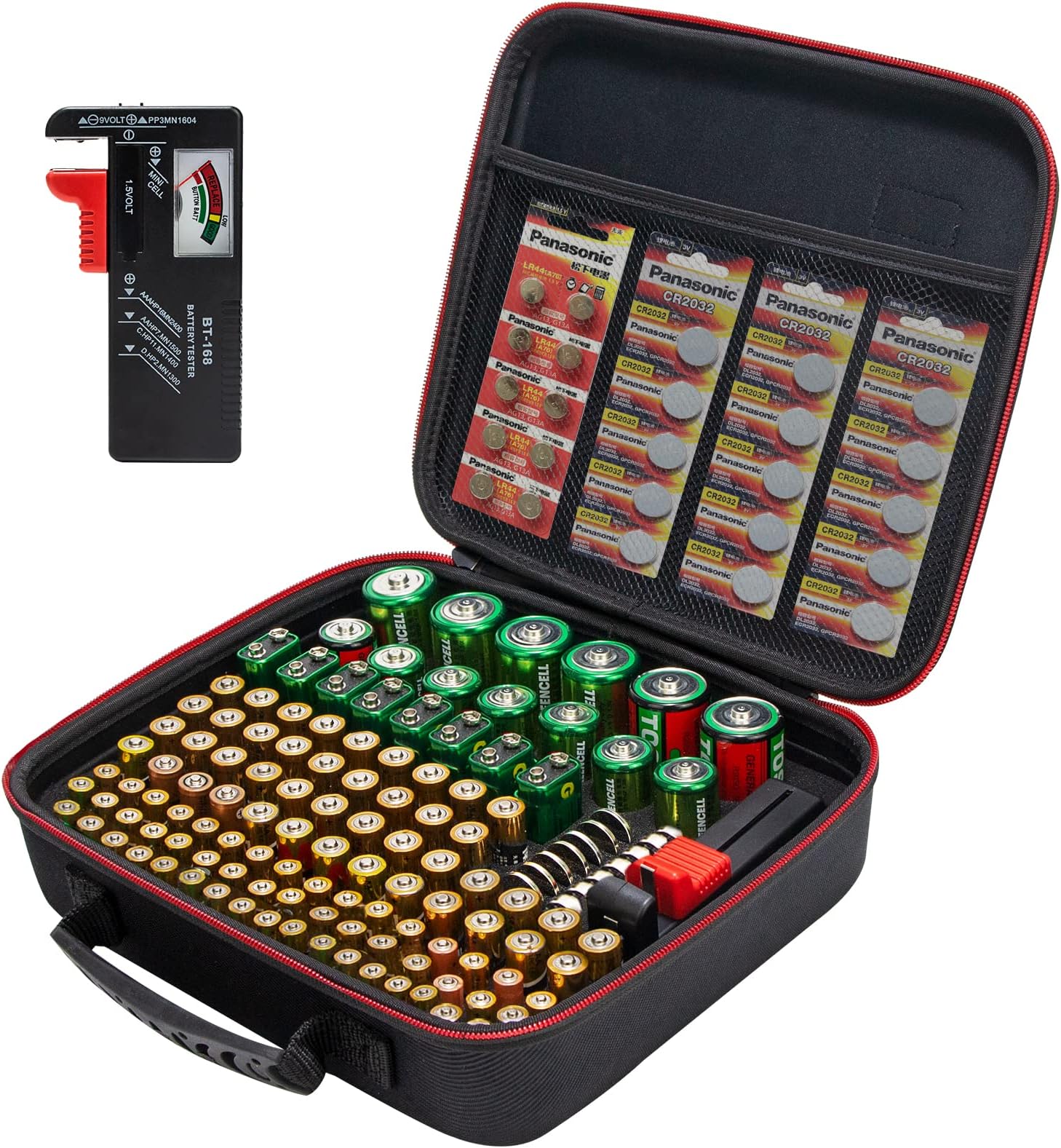 Amazon.com: Tenergy Storage Case with 120 Pack of Alkaline Batteries ...
