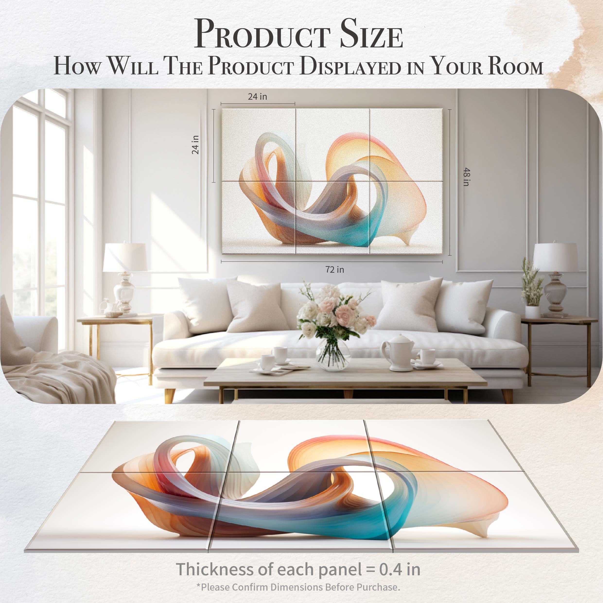 Snapklik.com : Acoustical Wall Panels, 72 X 48 Inches Art Acoustic Panels, Decorative Acoustic ...