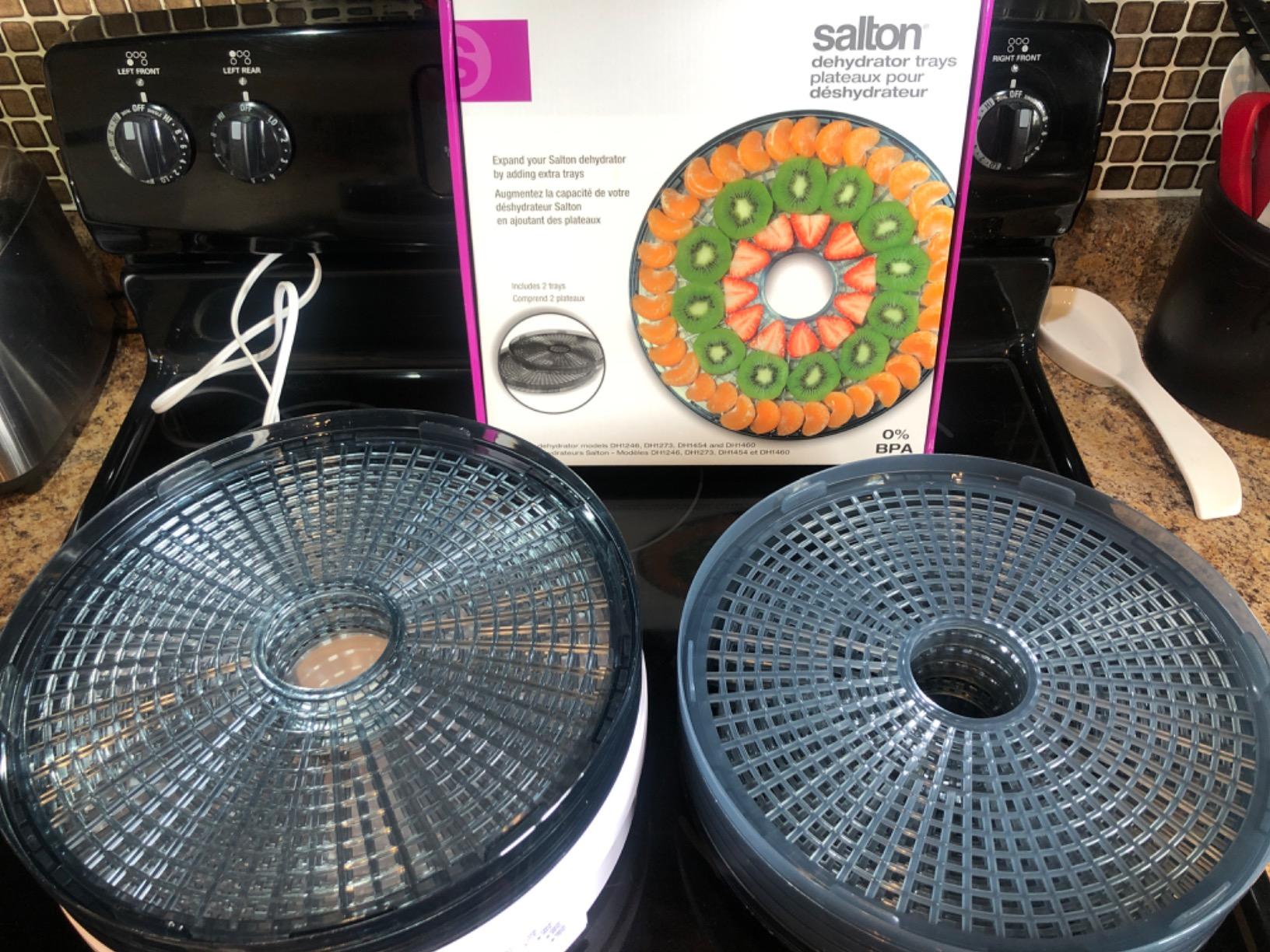 Salton DH1000TR BPA Free Collapsible Trays For Food Dehydrator, 2 Pack ...