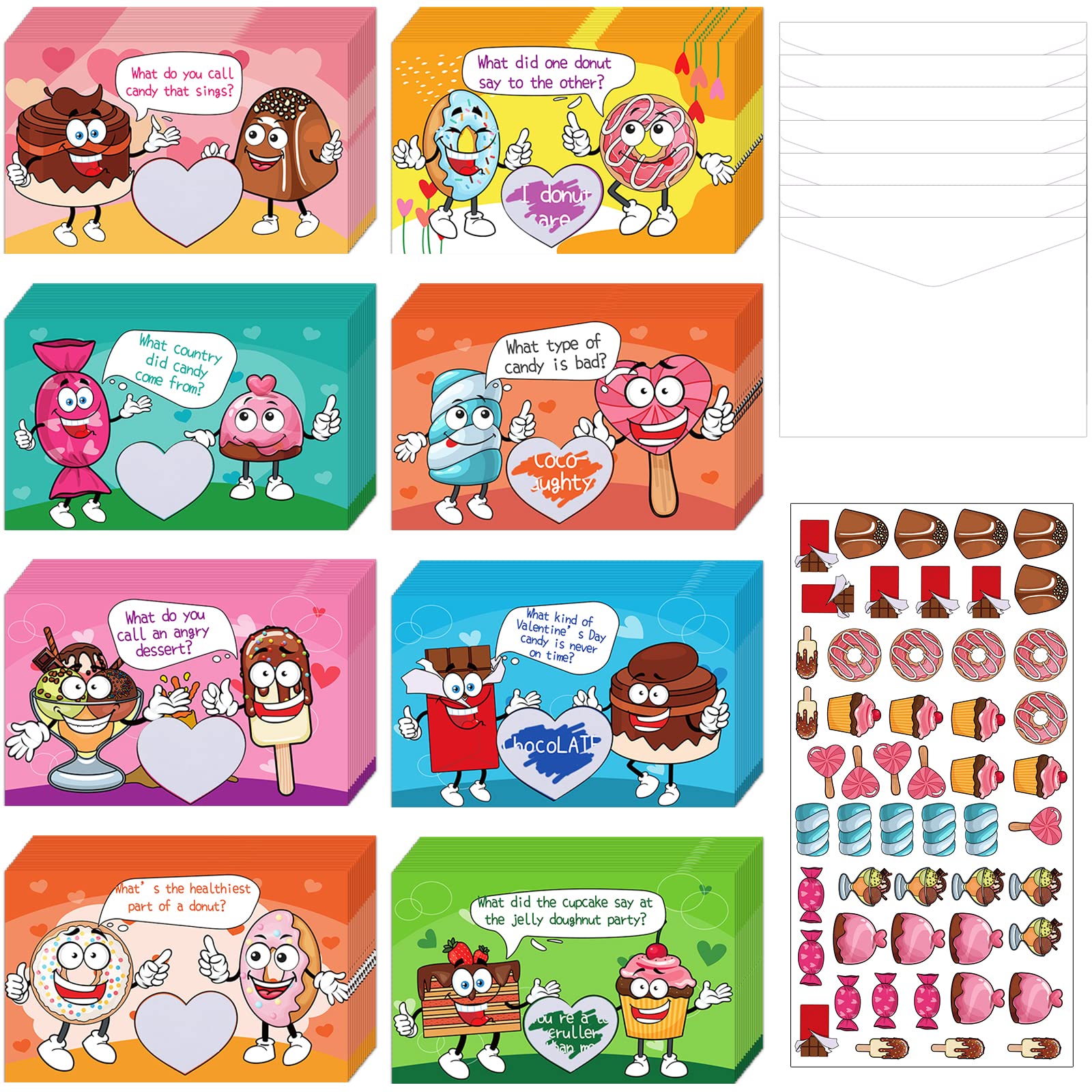 Amazon.com: 40 Pack Scratch-Off Valentine Jokes Cards for Kids with ...