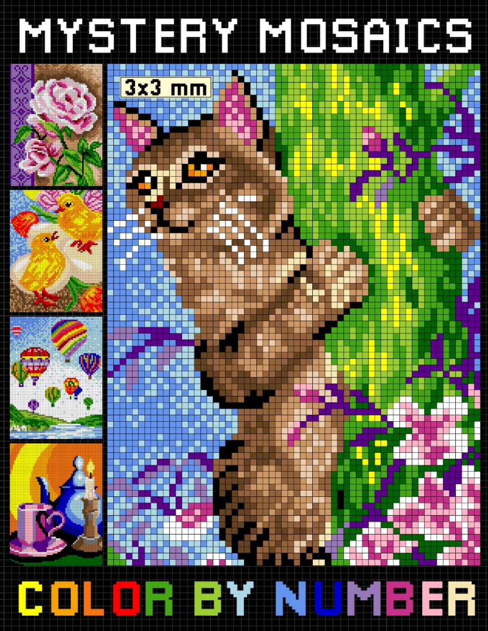 Amazon.com: Mystery Mosaics Color By Number: Unique Pixel Art Coloring ...