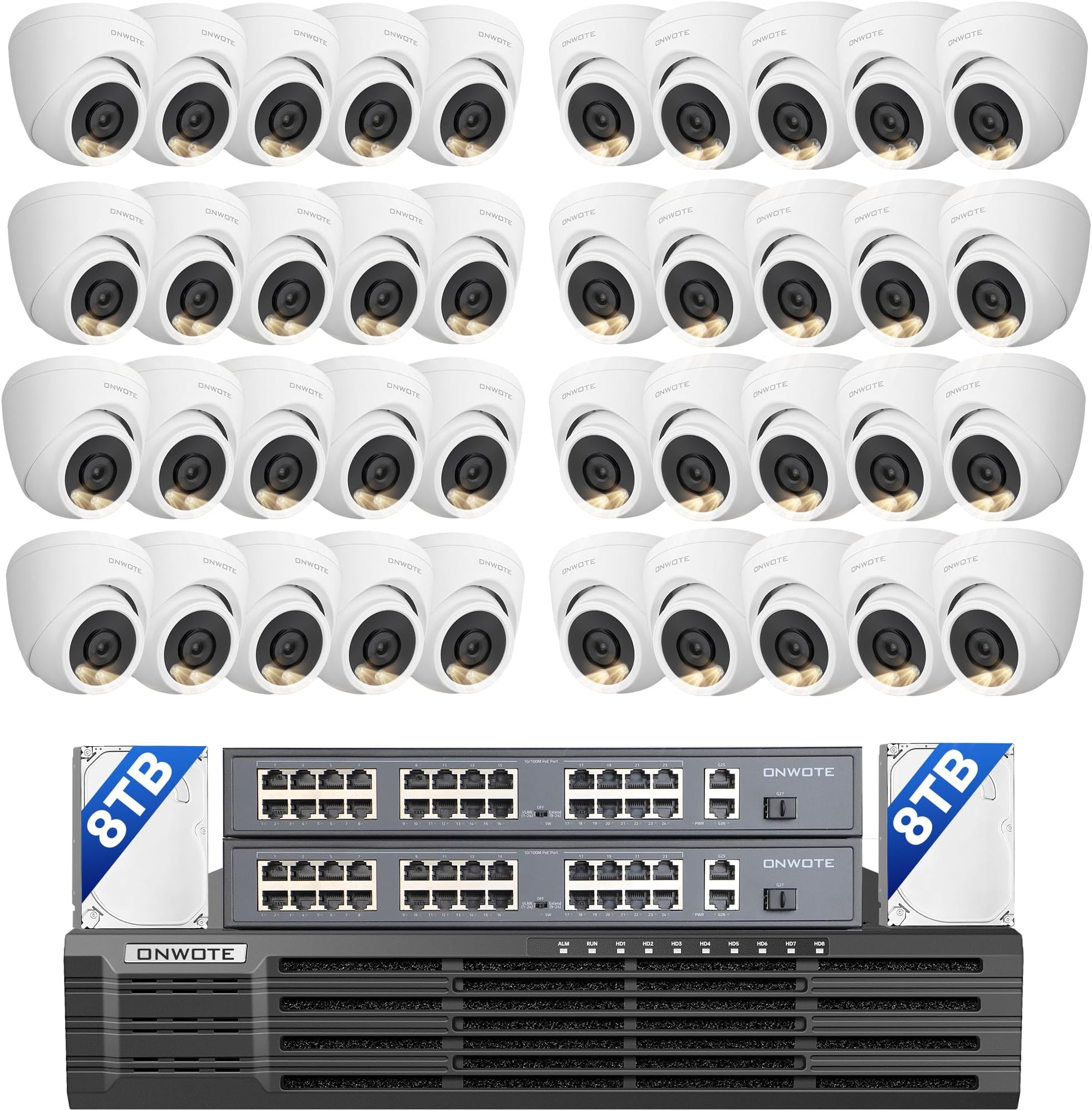 Amazon.com : ONWOTE 64 Channel Security Camera System, 64CH 12MP ...