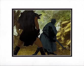 LOTR Ralph Bakshi 1978 Orc and Fighter Production Animation Cel Tolkien ...