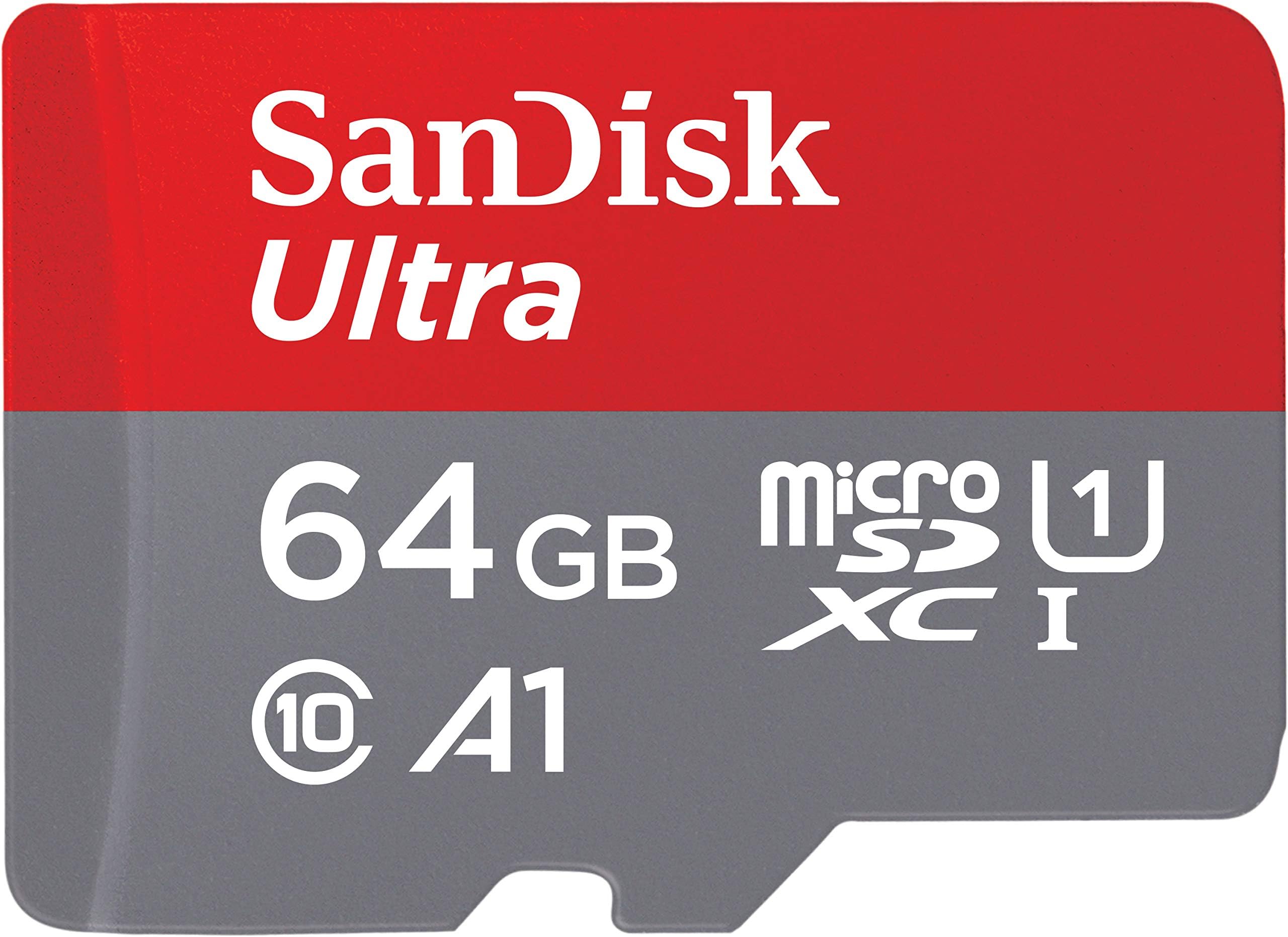 Amazon.com: SanDisk Ultra microSD UHS-I Card 64GB, 120MB/s R : Electronics