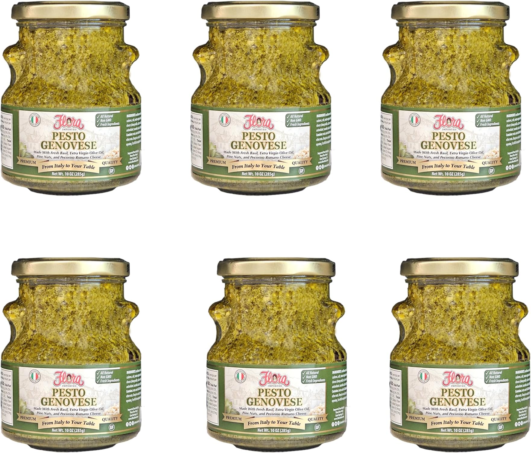 Amazon.com : FLORA ITALIAN FOODS Pesto Genovese Sauce, 10 OZ : Grocery ...