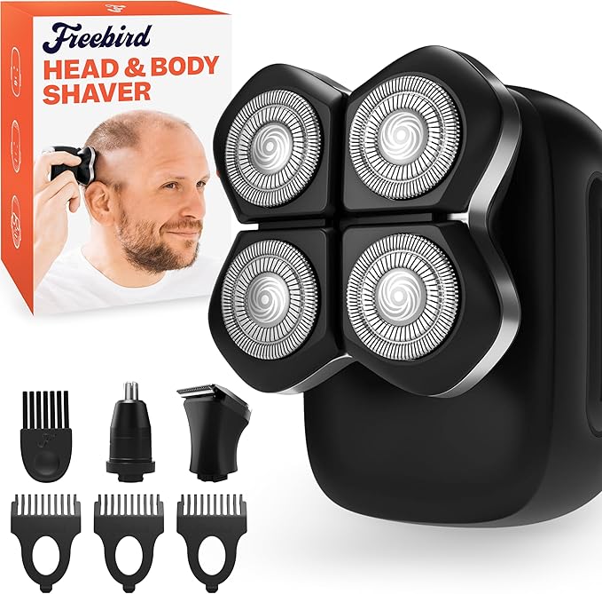 Amazon.com: Freebird FlexSeries Pro Electric Head Shaver - Fast Smooth ...