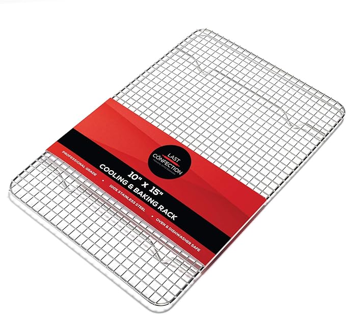 Amazon.com: Last Confection Stainless Steel Baking & Cooling Rack - 10 ...